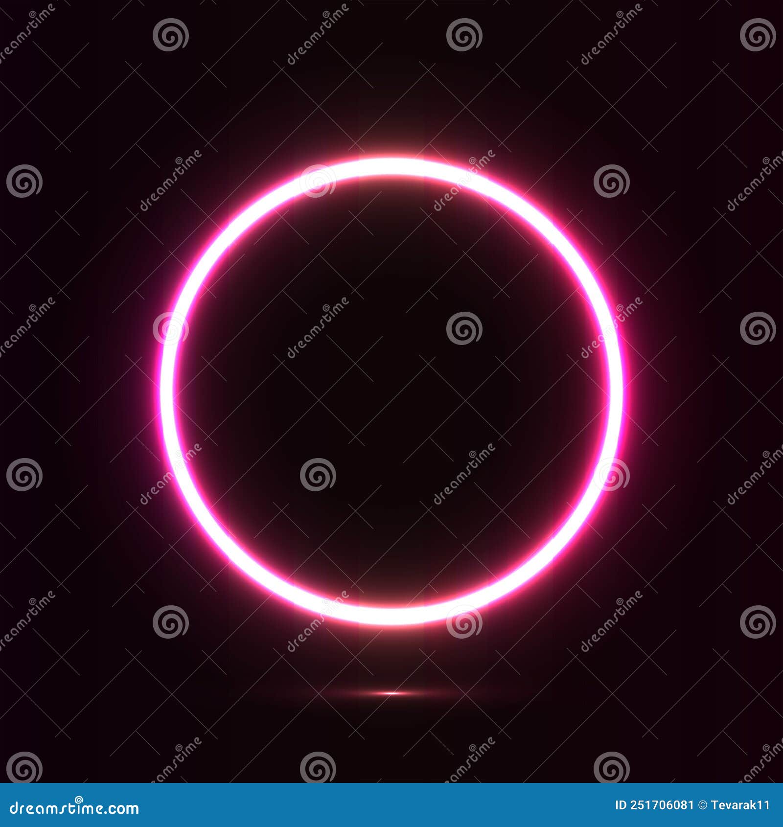 Neon Glowing Circle for Banner Illustrator Vector Stock Vector ...