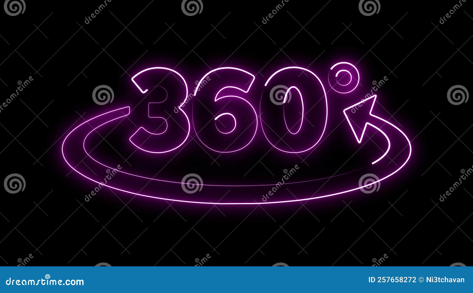 Neon Glowing 360 Degree Icon. Stock Footage - Video of graphic, glasses ...