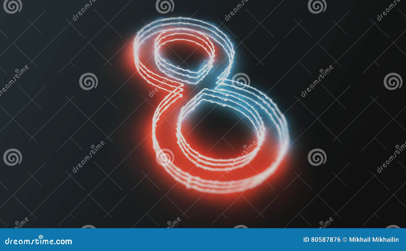 Neon glowing figures stock illustration. Illustration of beginning ...