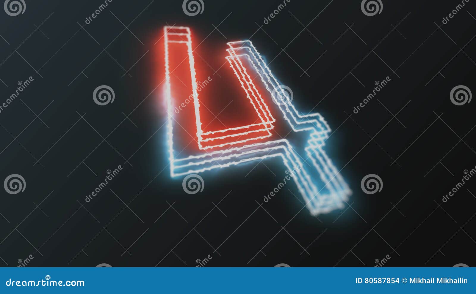 Neon glowing figures stock illustration. Illustration of inflame - 80587854