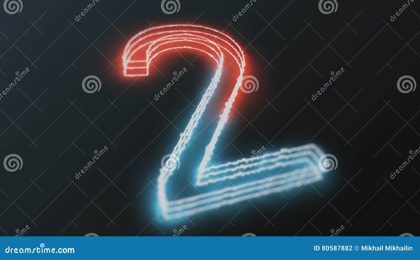 Neon glowing figures stock illustration. Illustration of time - 80587882