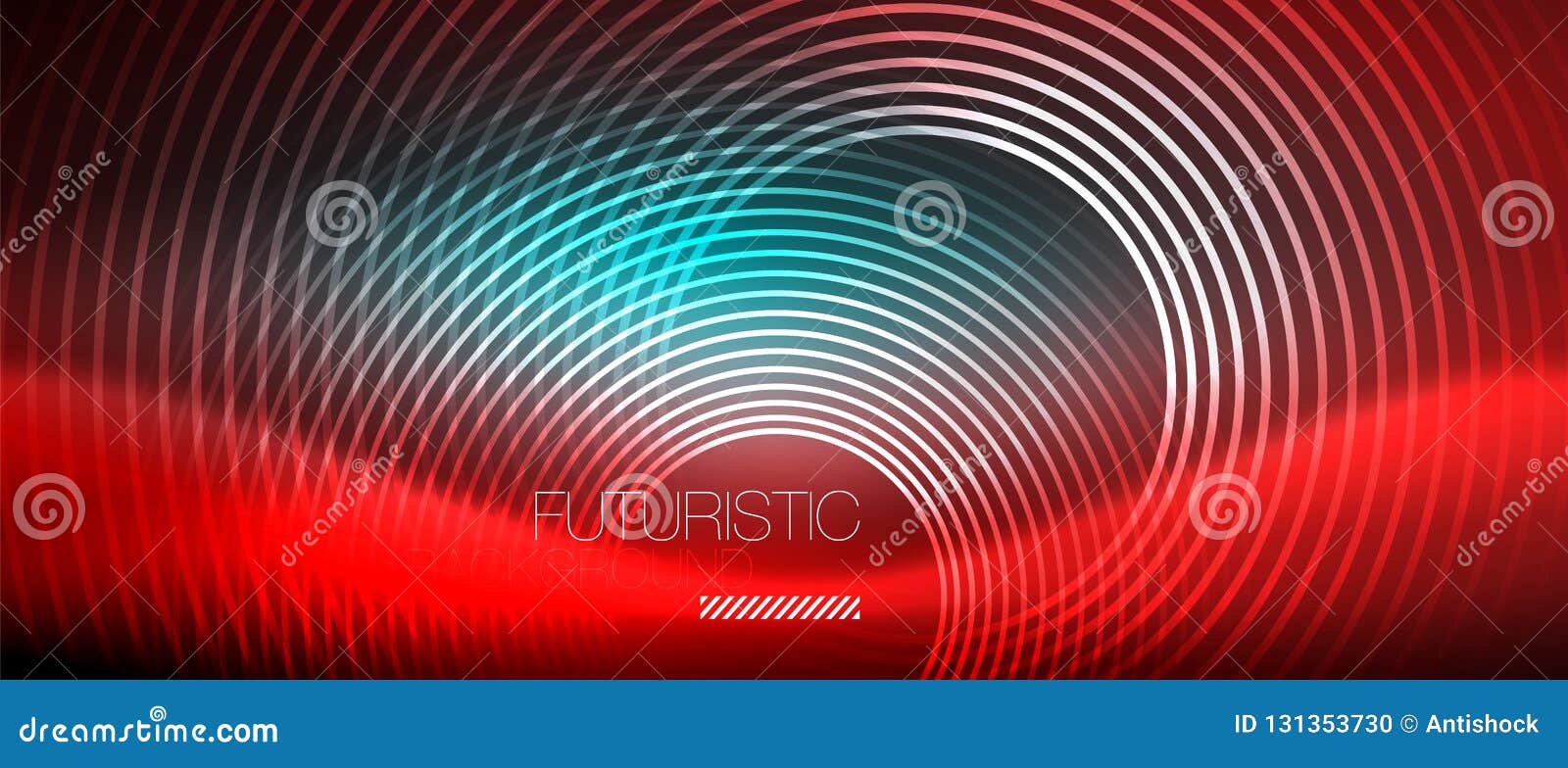 Neon Glowing Techno Lines, Hi-tech Futuristic Abstract Background ...