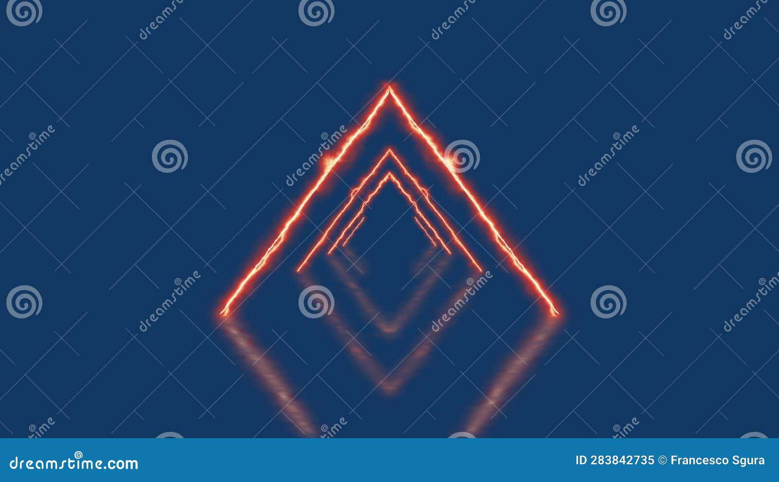 Triangle Portal Tunnel Loop in a Seamless Loop Stock Video - Video of ...