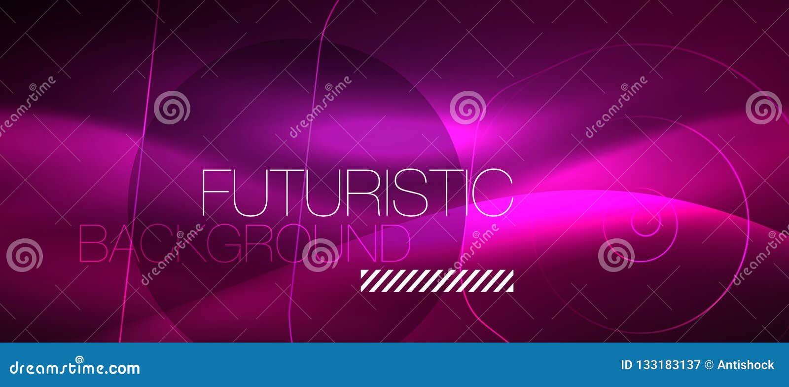 Neon Glowing Wave Magic Energy And Light Motion Background Vector