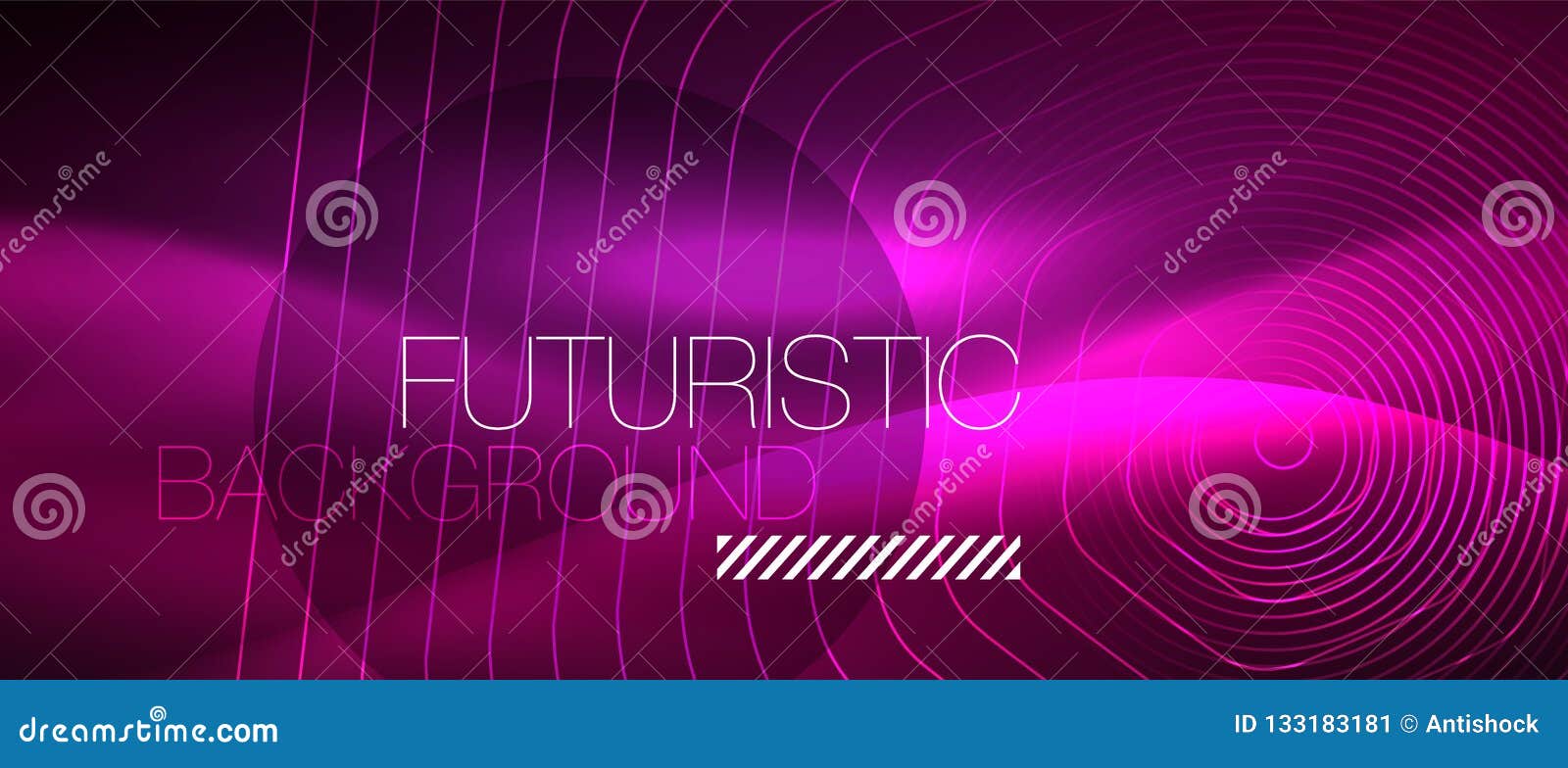 Neon Glowing Wave Magic Energy And Light Motion Background Vector