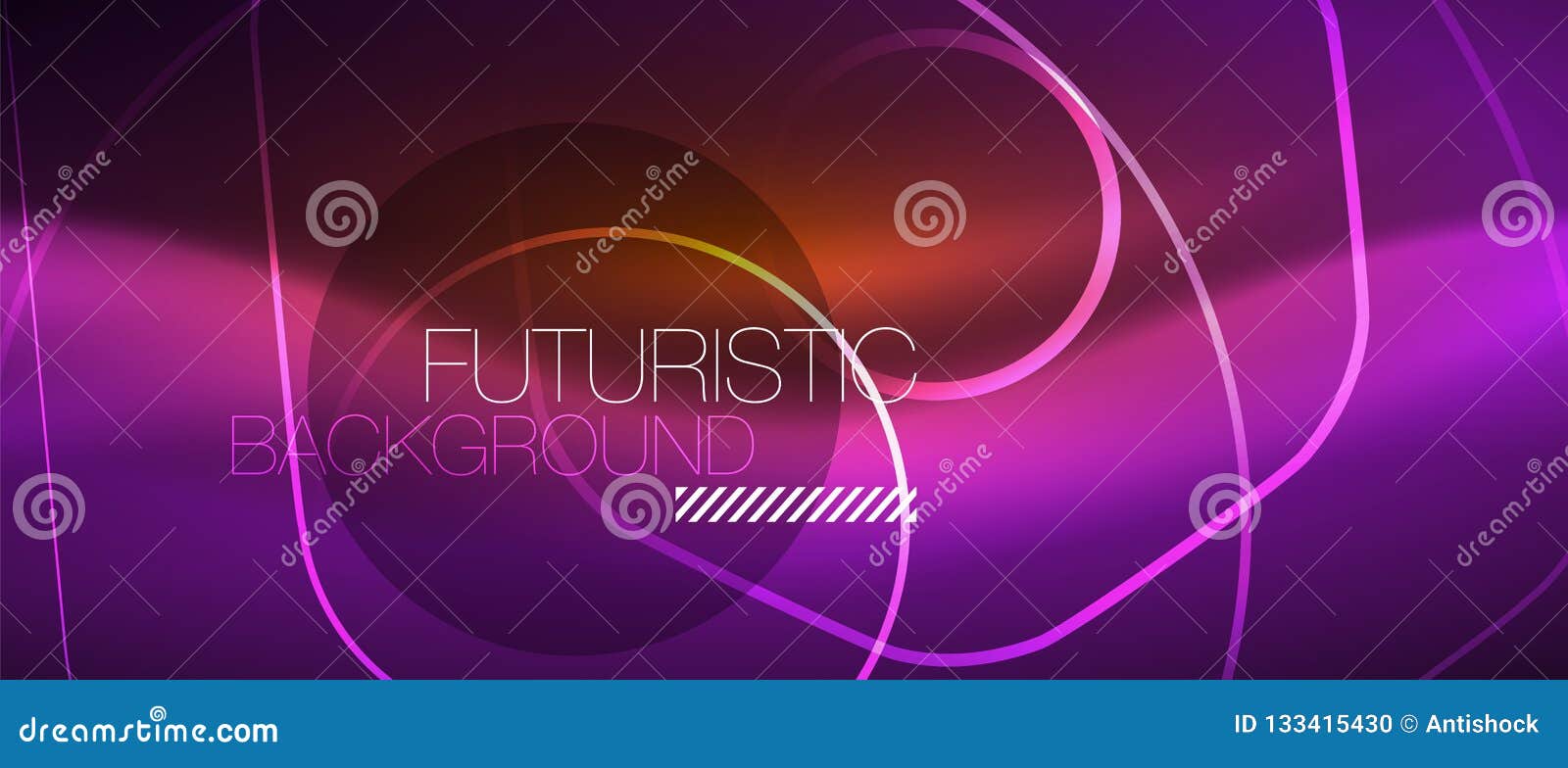 Neon Glowing Wave Magic Energy And Light Motion Background Vector