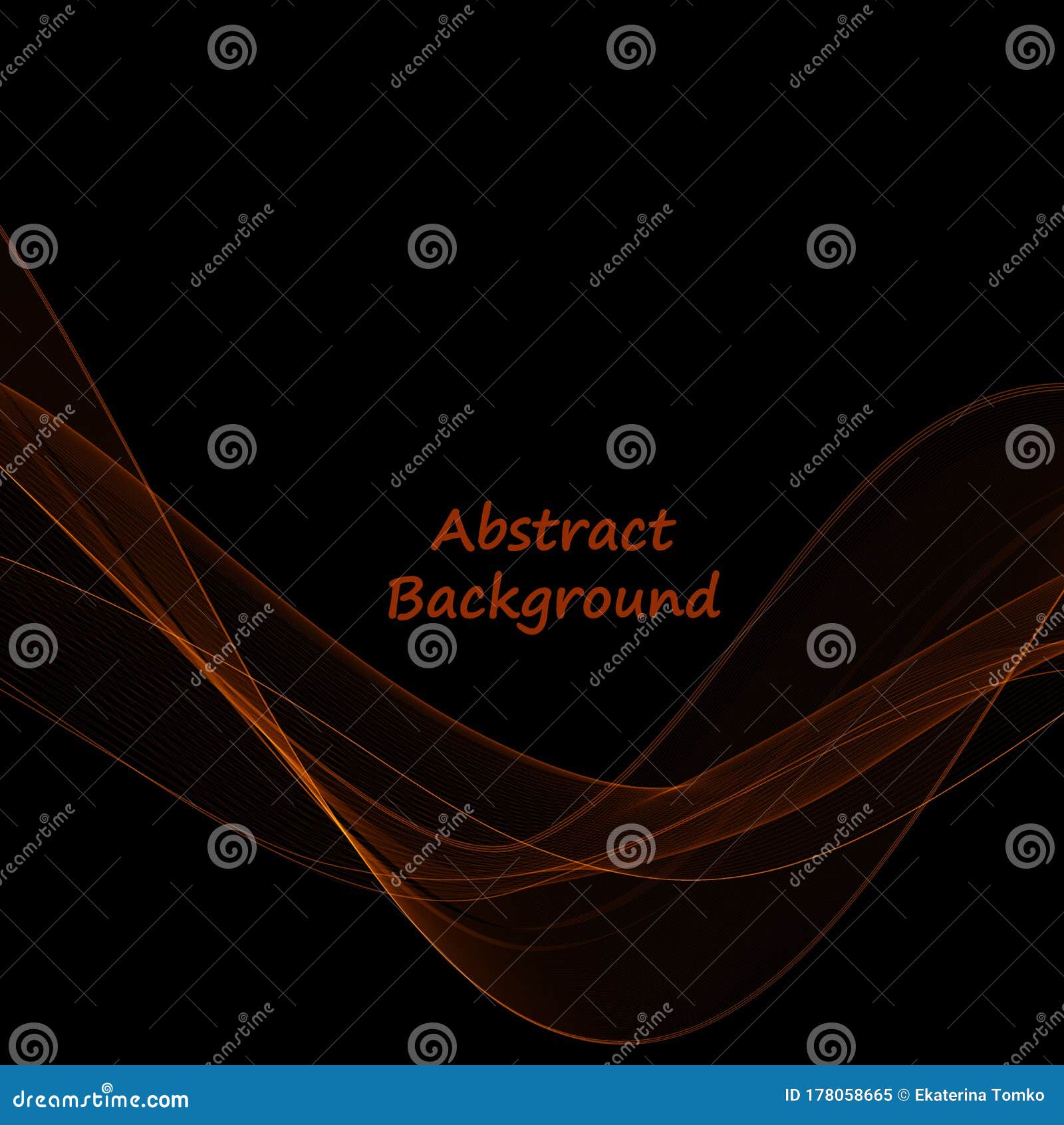 Neon Gold Abstract Wave. Vector Background. Eps 10 Stock Illustration ...