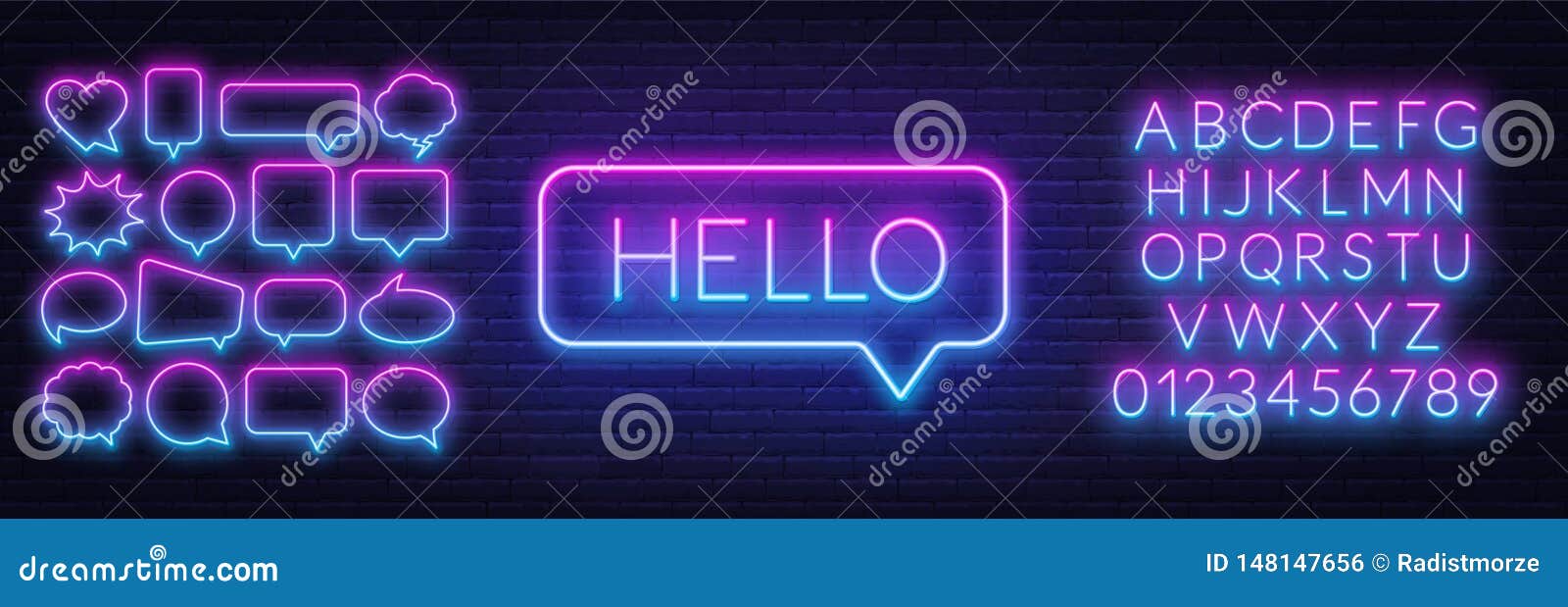 Hello In Speech Bubble 8-bit Pixel Art On White Background Vector ...