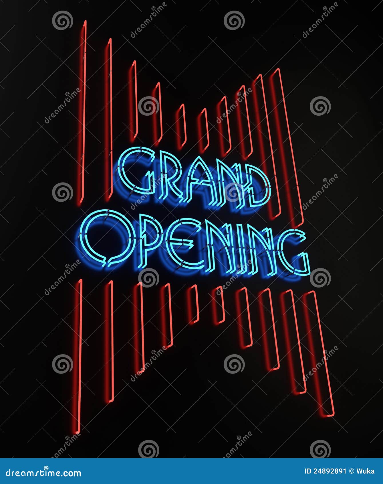 Neon Grand Opening Sign Stock Image | CartoonDealer.com #24892891