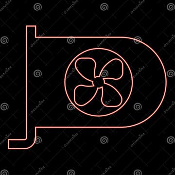 Neon Graphic Card GPU PC Personal Computer Hardware Components Red ...