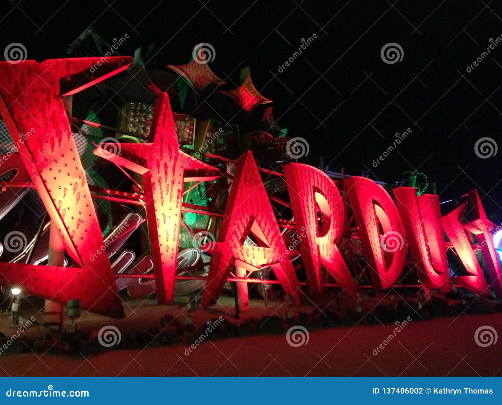 Neon graveyard editorial photography. Image of stardust - 137406002