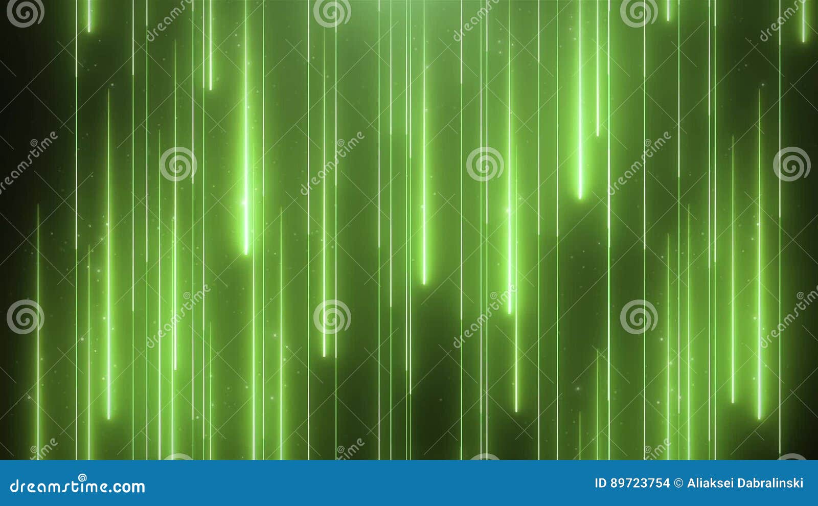 Neon Green Animation VJ Background with Shiny Particles Stock Footage ...