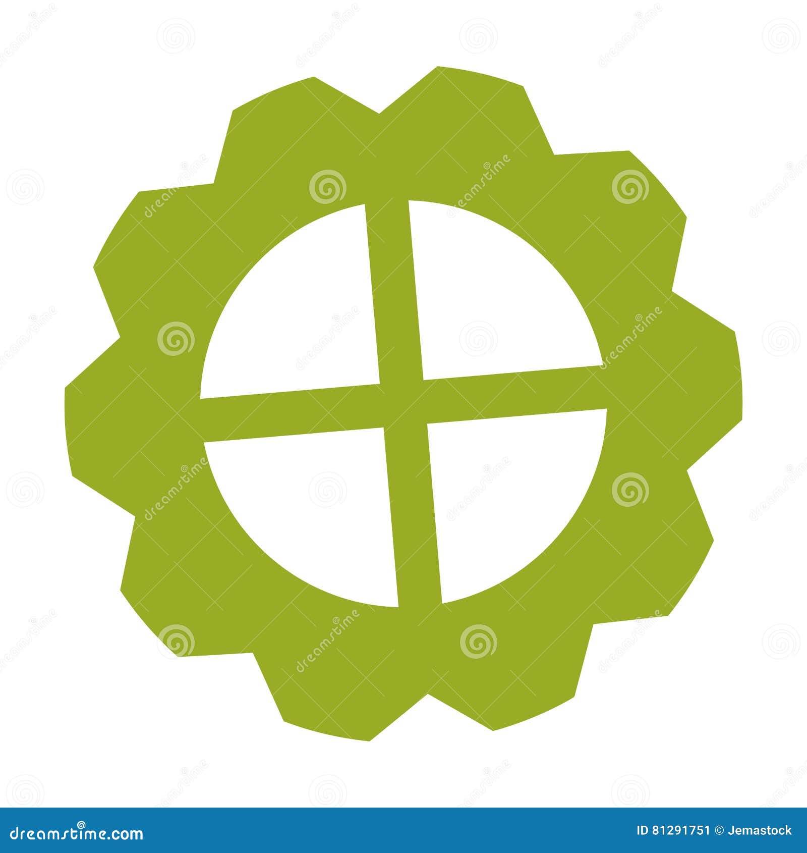 Neon Green Gear Wheel Engine Cog Icon Stock Vector - Illustration of ...