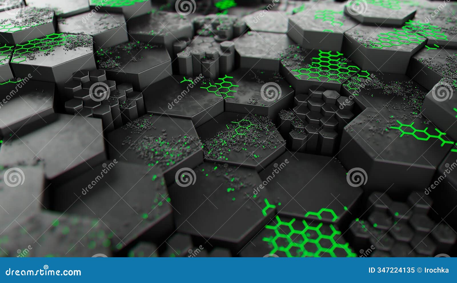 Green Hexagonal Background Royalty-Free Stock Image | CartoonDealer.com ...