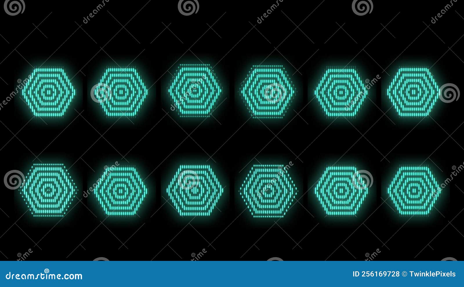 Neon Green Hexagons Pattern in Night Stock Footage - Video of neon ... Neon Green Hexagons Pattern in Night Stock Footage - Video of neon ...