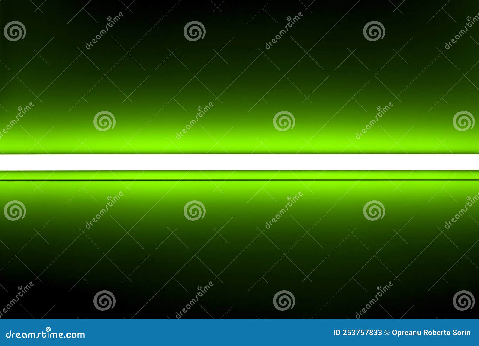 Neon Green Lights, Glowing Horizontal Line Stock Illustration ...