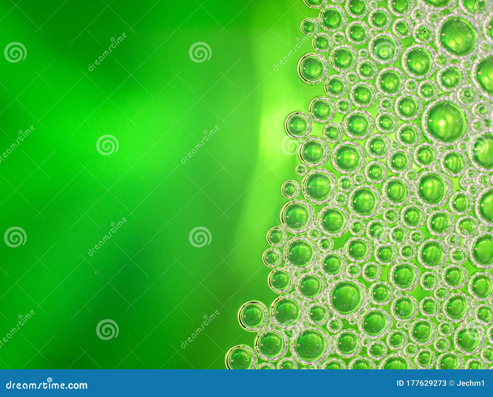 Neon Green Liquid Pumps. Refreshing Abstract Background Stock Image ...