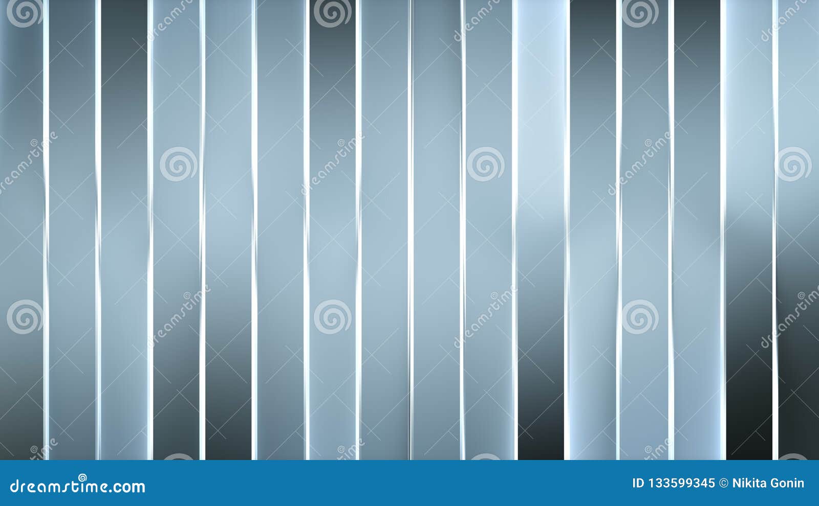 Neon Grey Vertical Bars Abstract 3D Render Illustration Stock ...