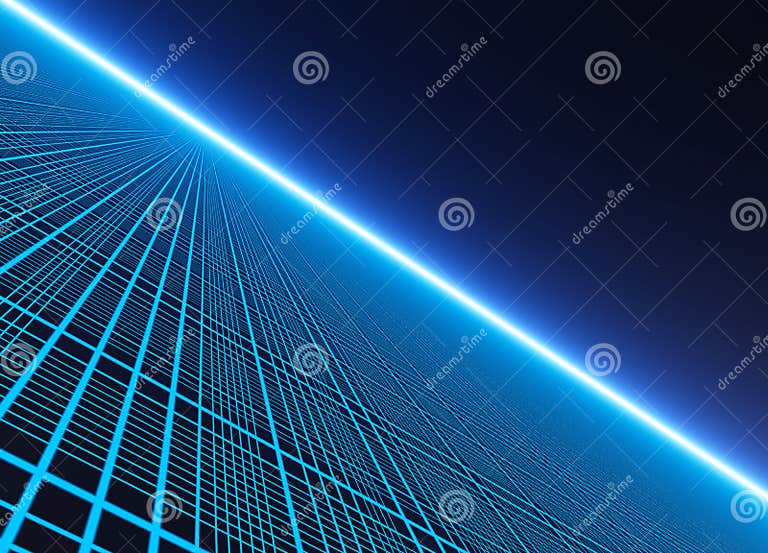 A Neon Grid Effect Backdrop Stock Illustration - Illustration of copy ...