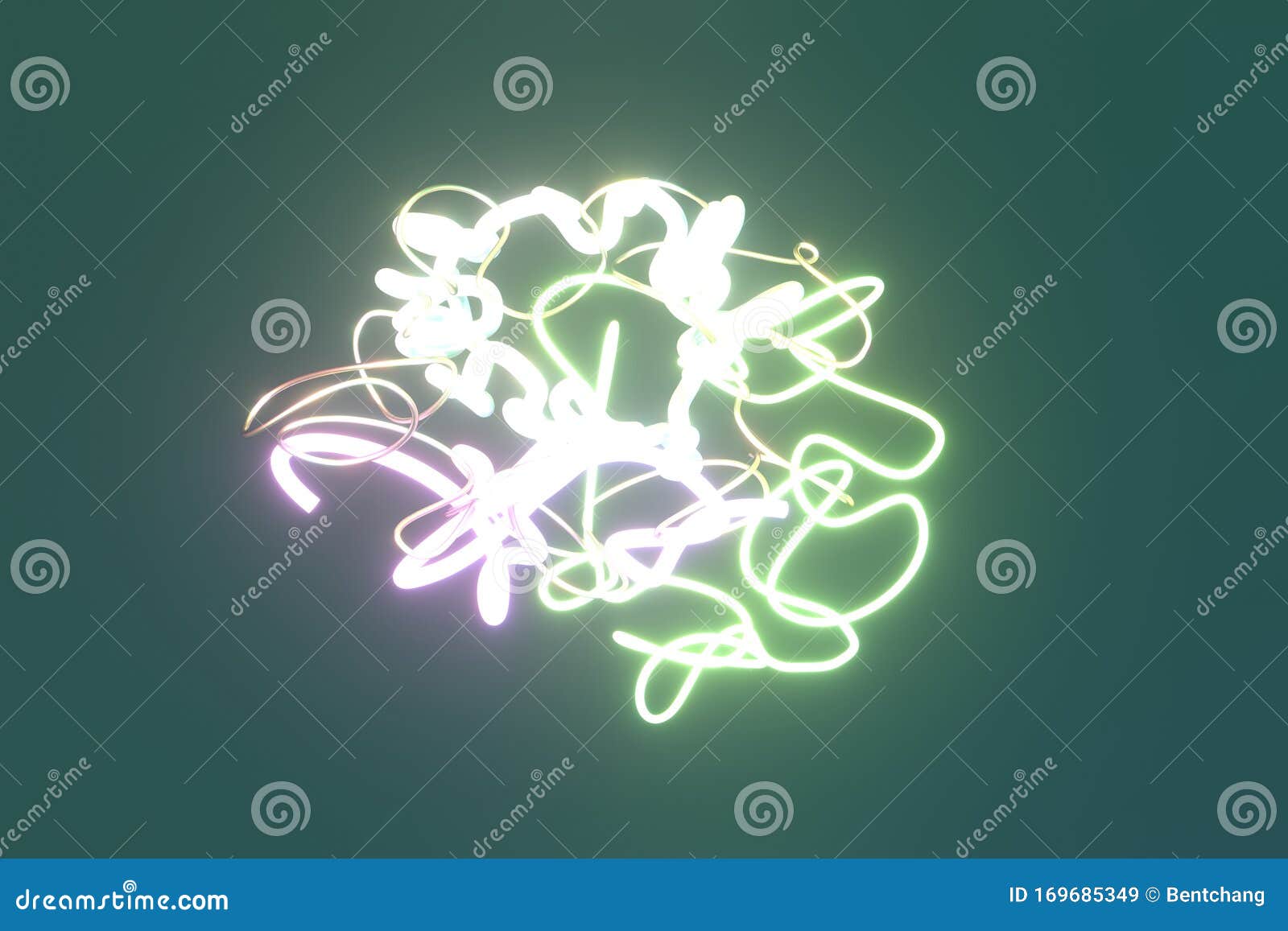 Abstract, Messy Colorful String Neon Grow Lights. Wallpaper for Graphic ...