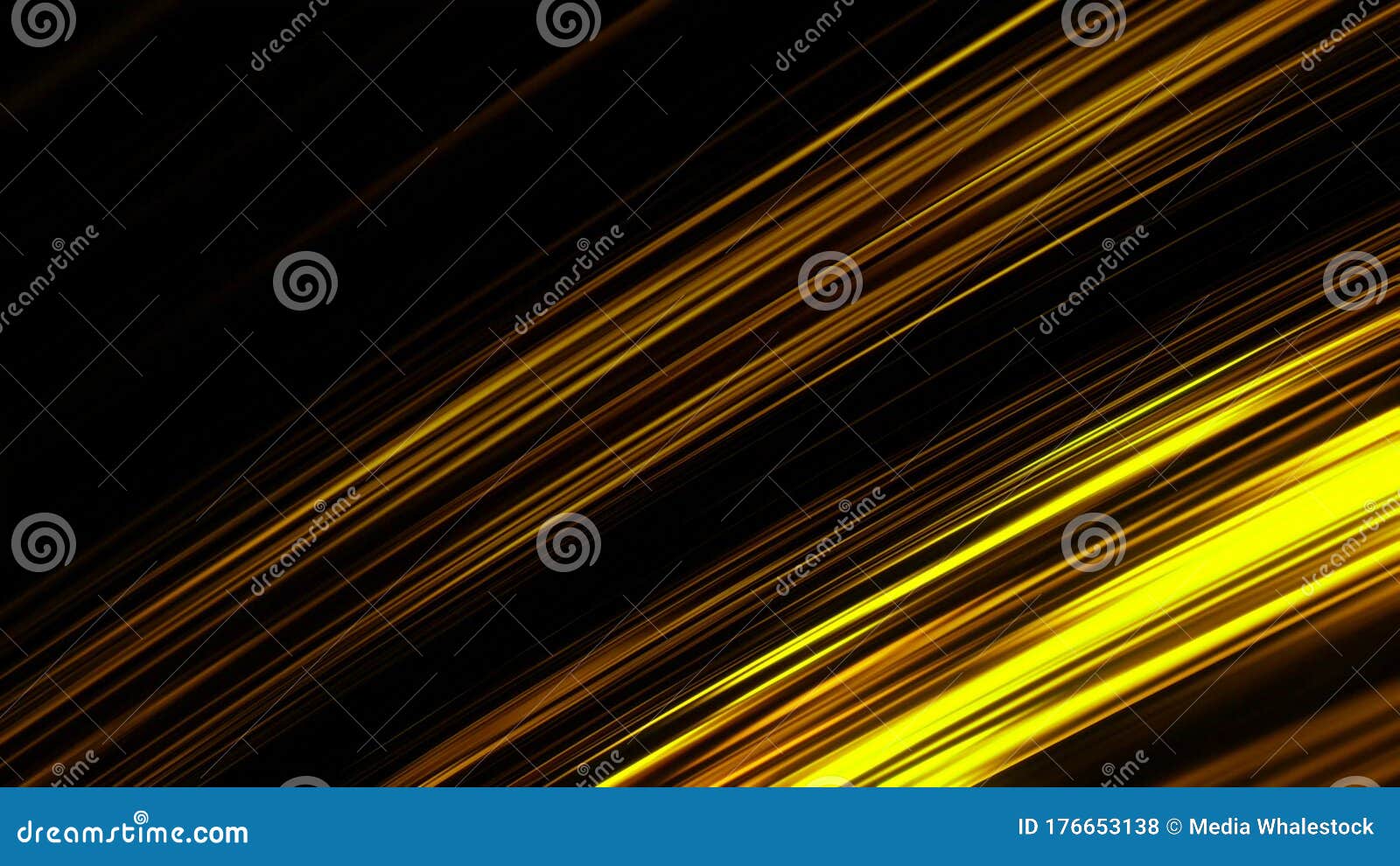 Neon Halogen Light Straight Rays Flashing On Black Background, Seamless ...