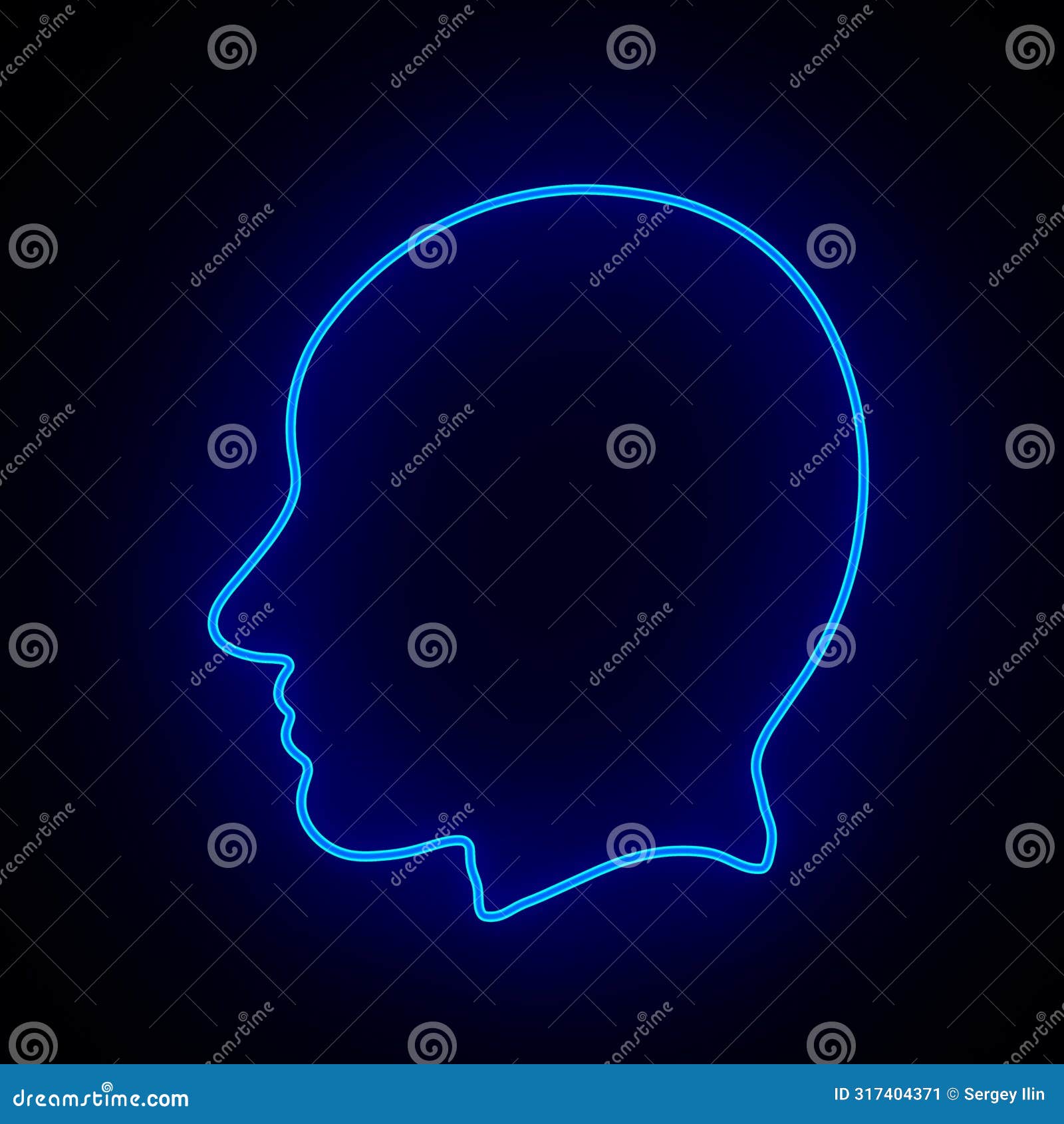 Neon Cat Head, Glowing Icon. Neon Kitten Face With Whiskers, Cute And ...