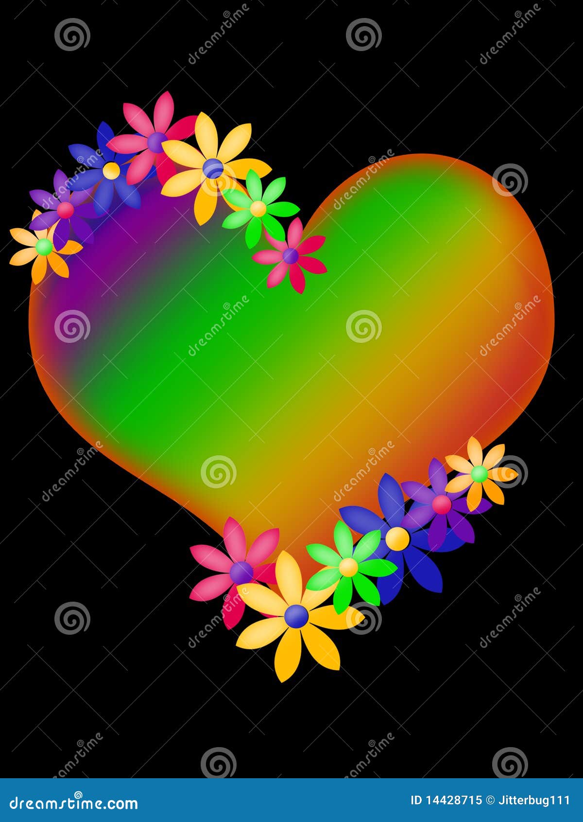 Neon Heart stock illustration. Illustration of colorful - 14428715