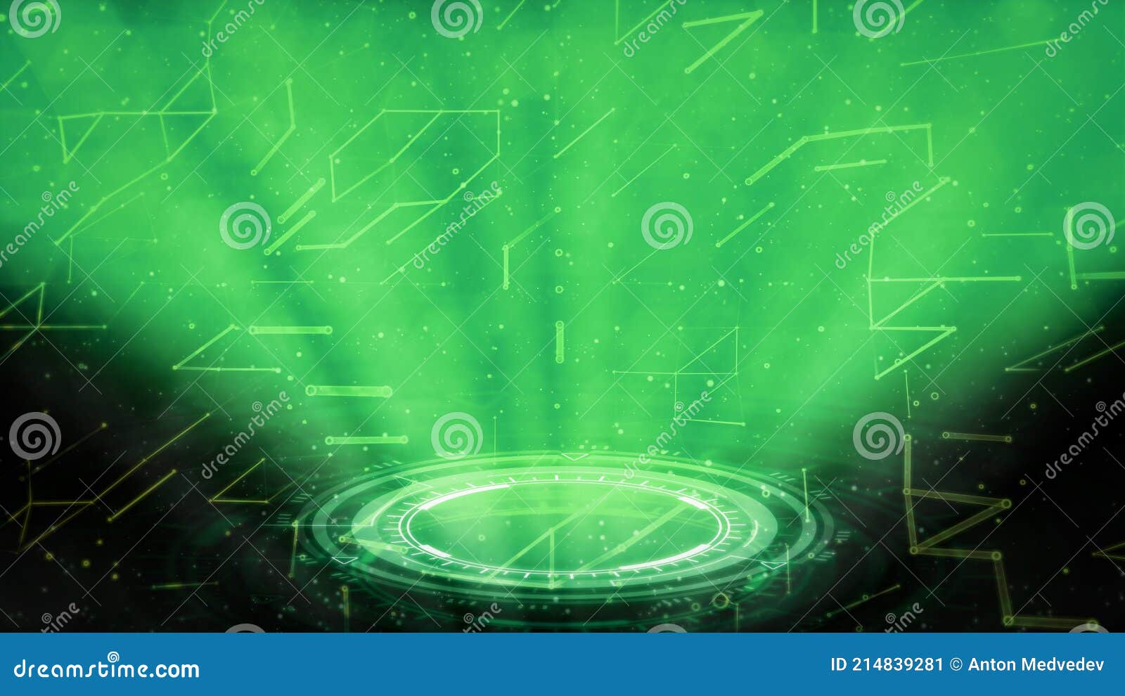Neon Holo Teleport Background, Cg Abstract 3D Rendering Stock ...