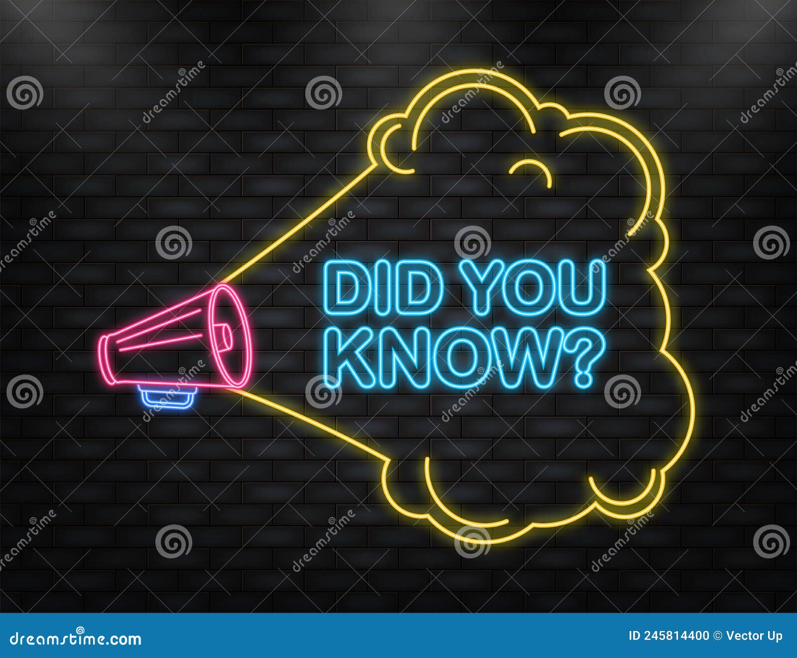 Did You Know Vector Round Label Design. Circle Banner Element. White ...