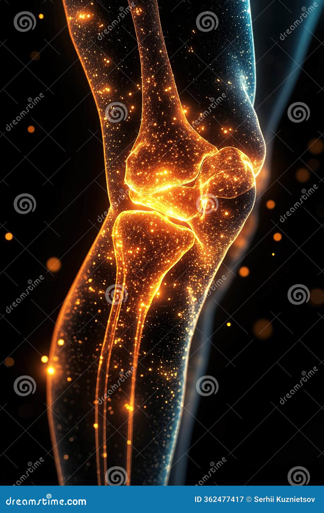 Neon Illuminated Human Joints Emphasize Pain in the Skeletal System ...
