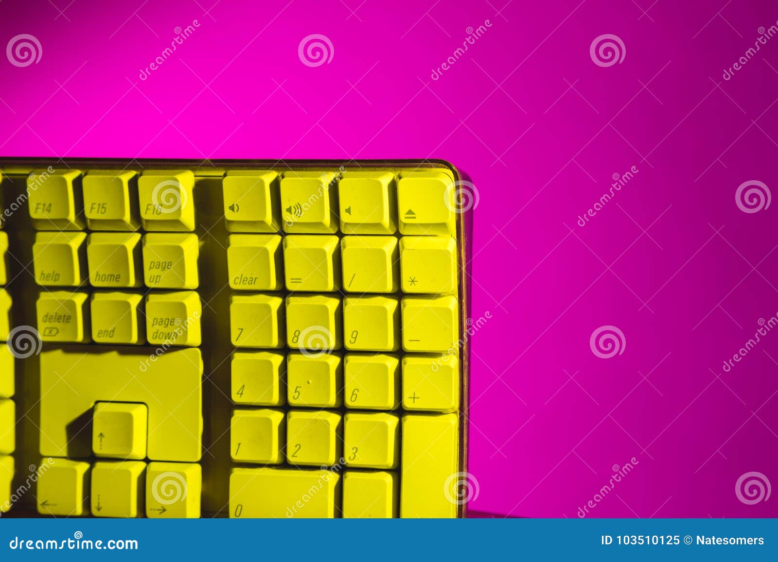 Neon Keyboard New Wave Office Stock Image - Image of business, schedule ...