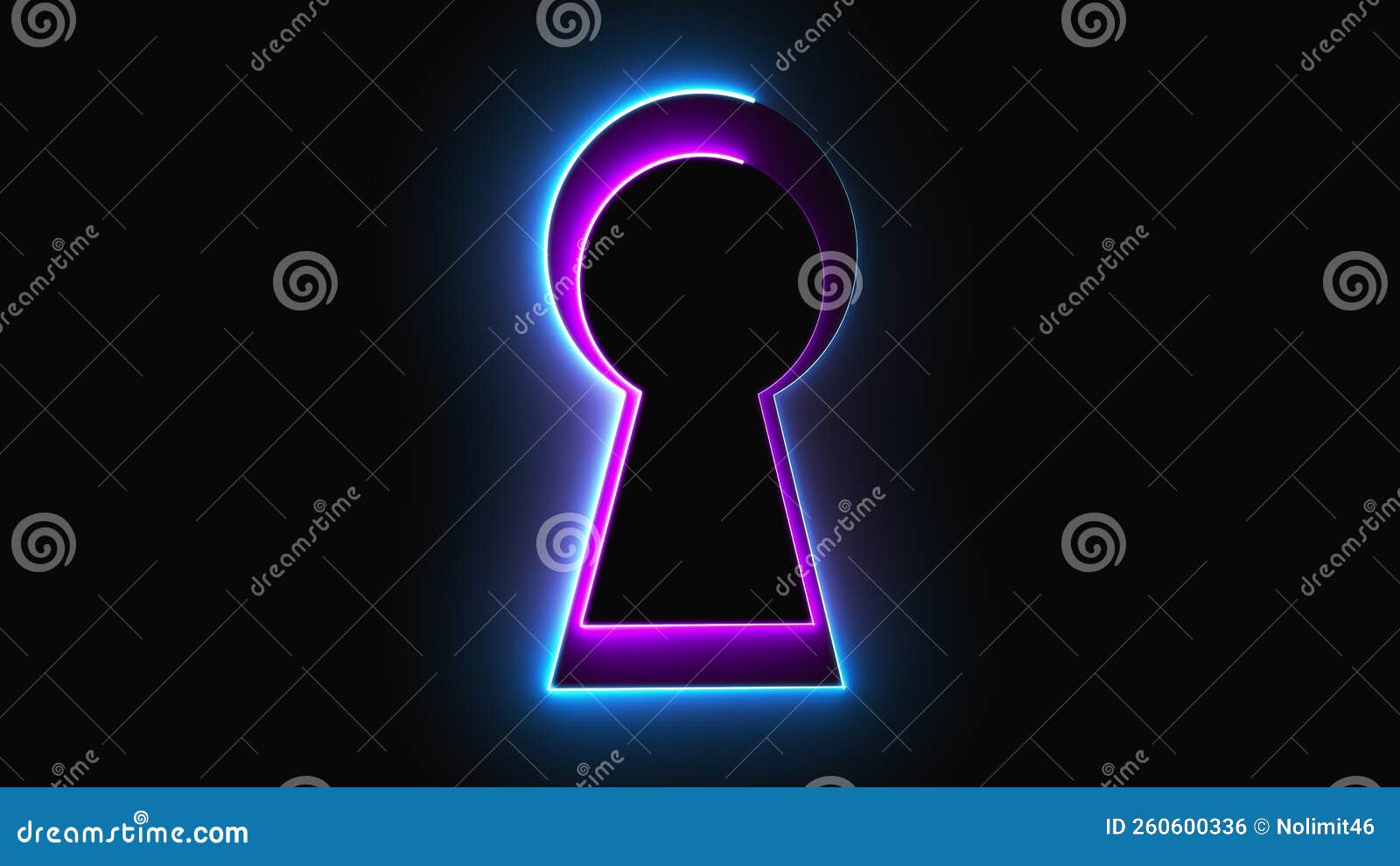 Neon keyhole stock footage. Video of light, lock, neon - 260600336