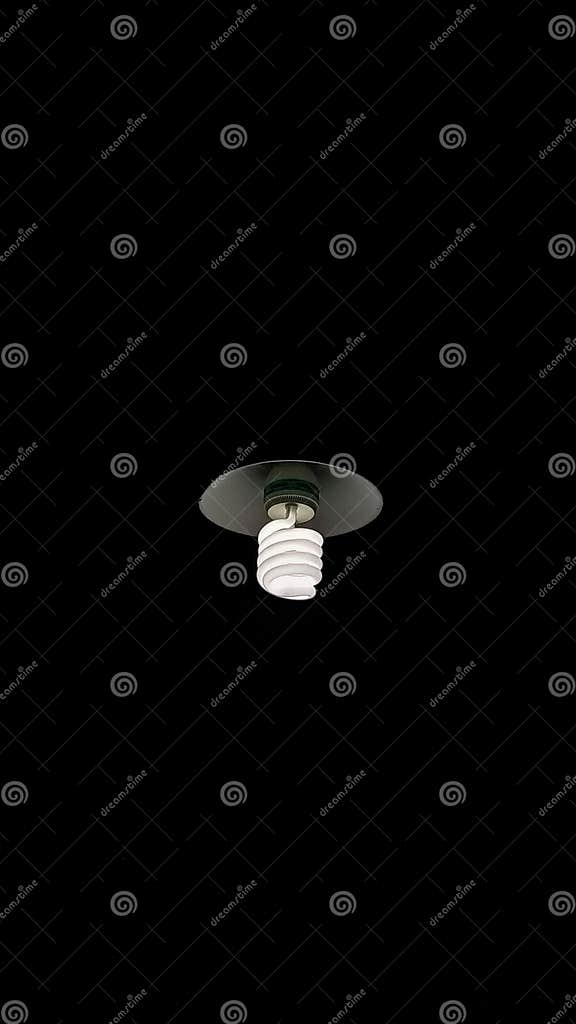 A Neon Lamp Covered by an Iron Plate Stock Image - Image of neon, glass ...