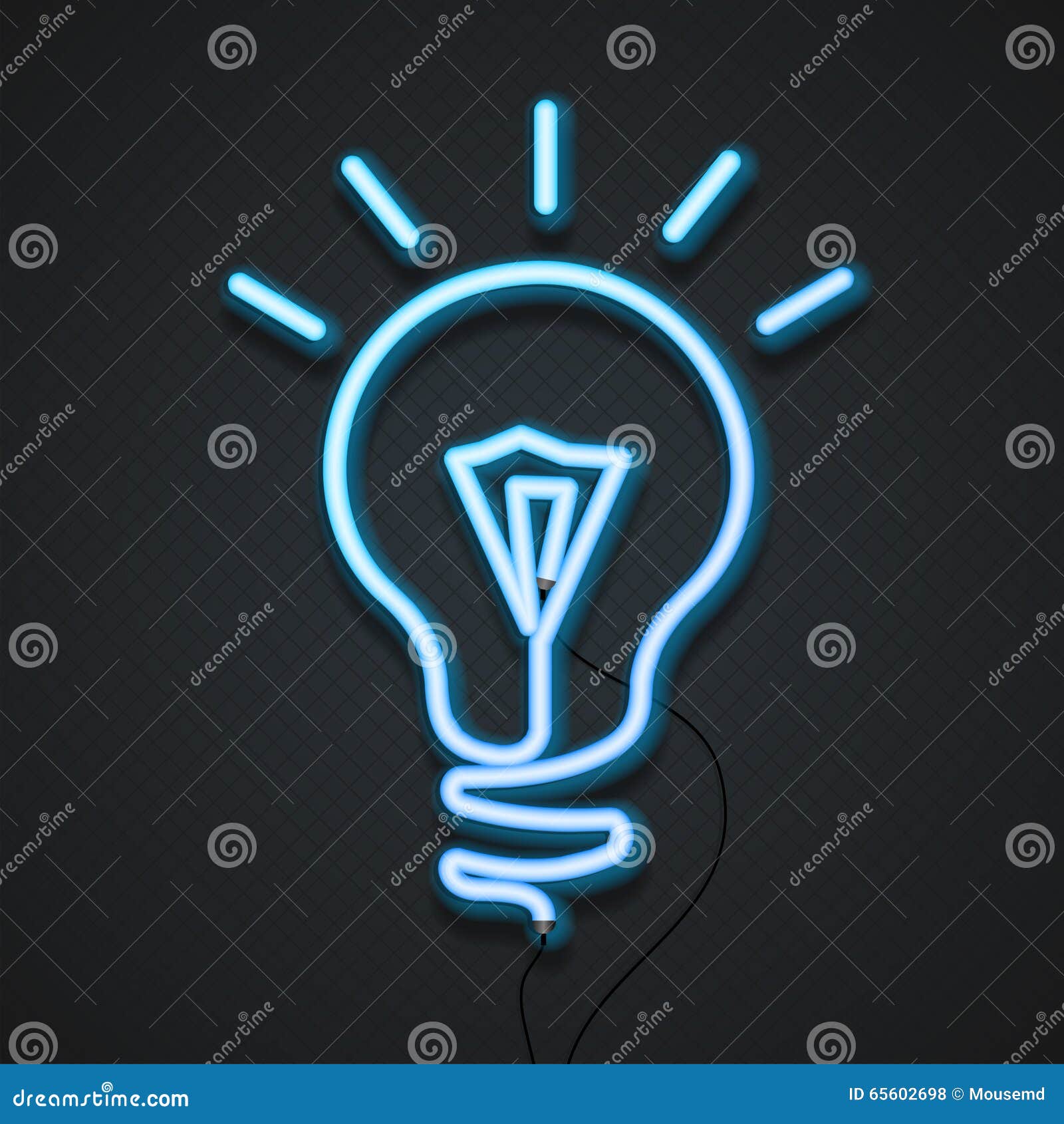 Neon Lamp. Vector stock vector. Illustration of light - 65602698