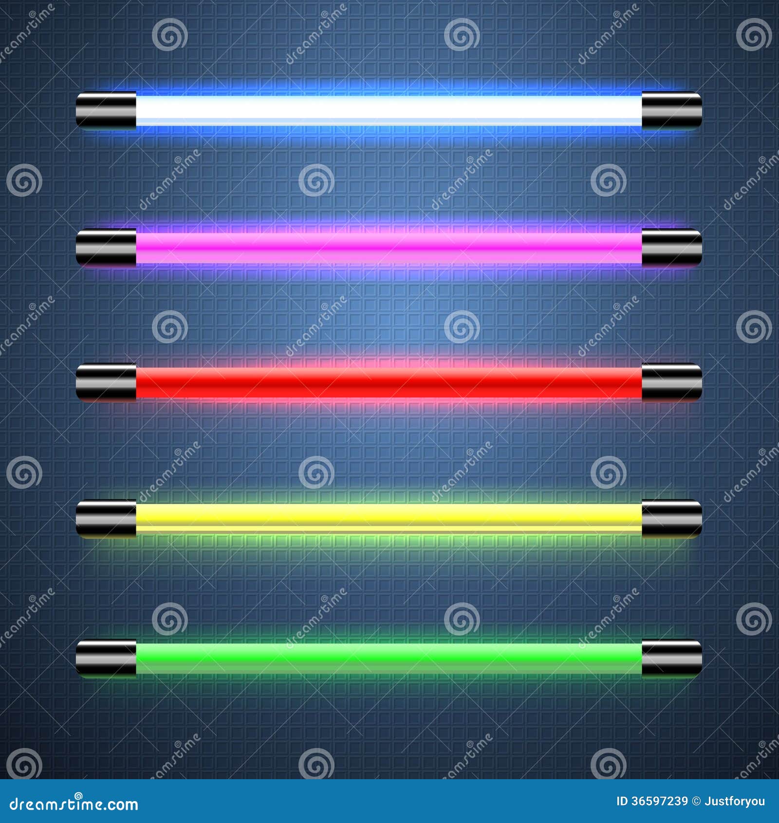 Neon lamps stock vector. Illustration of green, lamp - 36597239