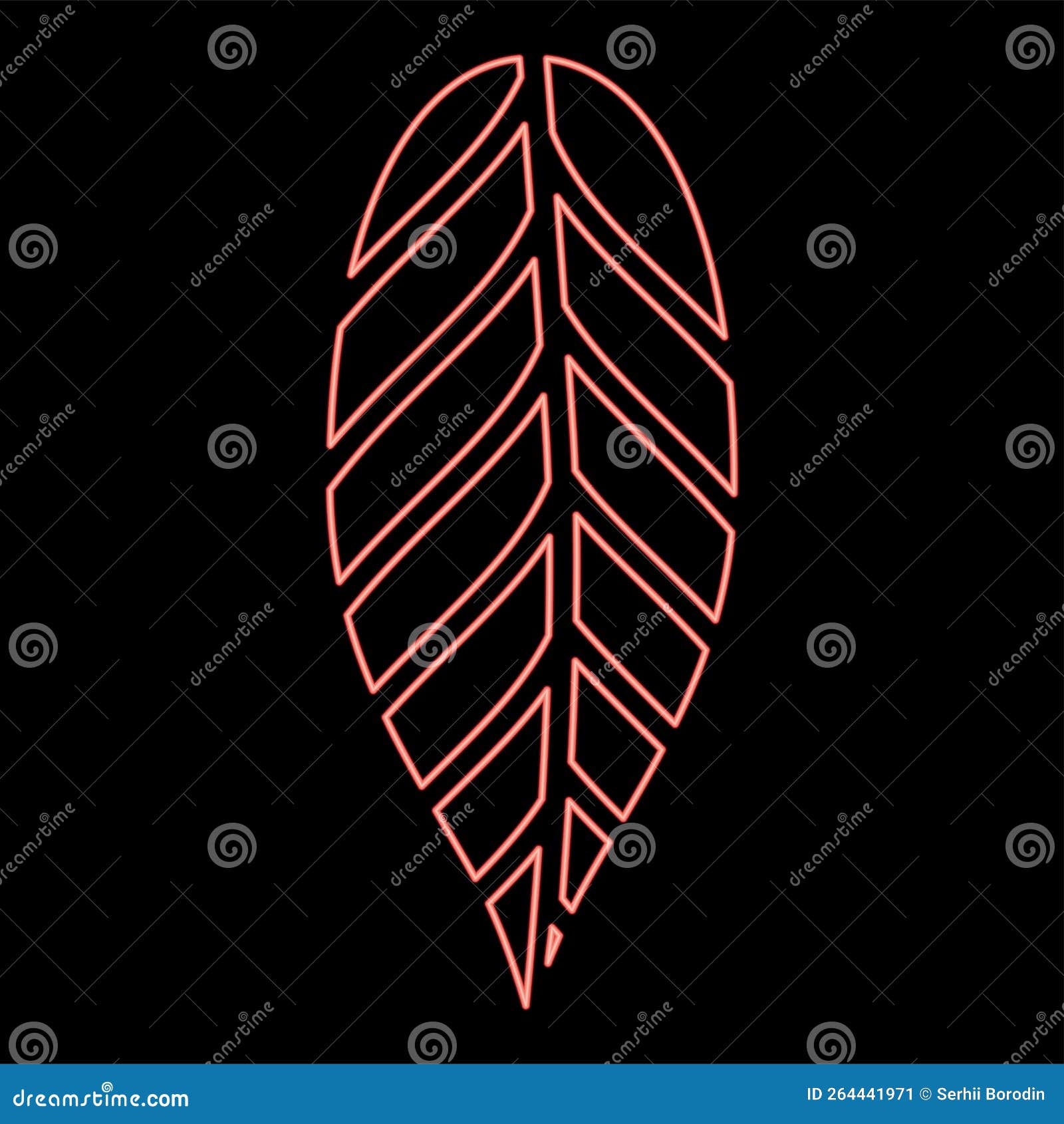 Neon Leaf Cacao Bob Icon Black Color Vector Illustration Flat Style ...