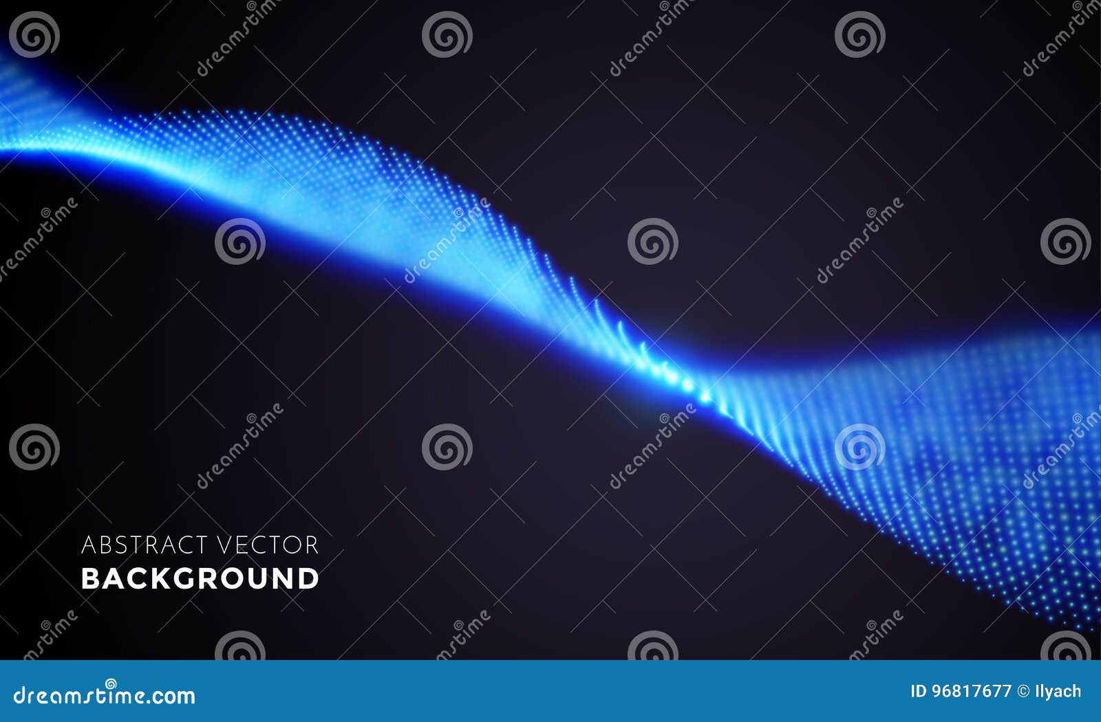 Neon LED Light 3D Wave Glowing Flow Twisted Motion Vector Technology ...