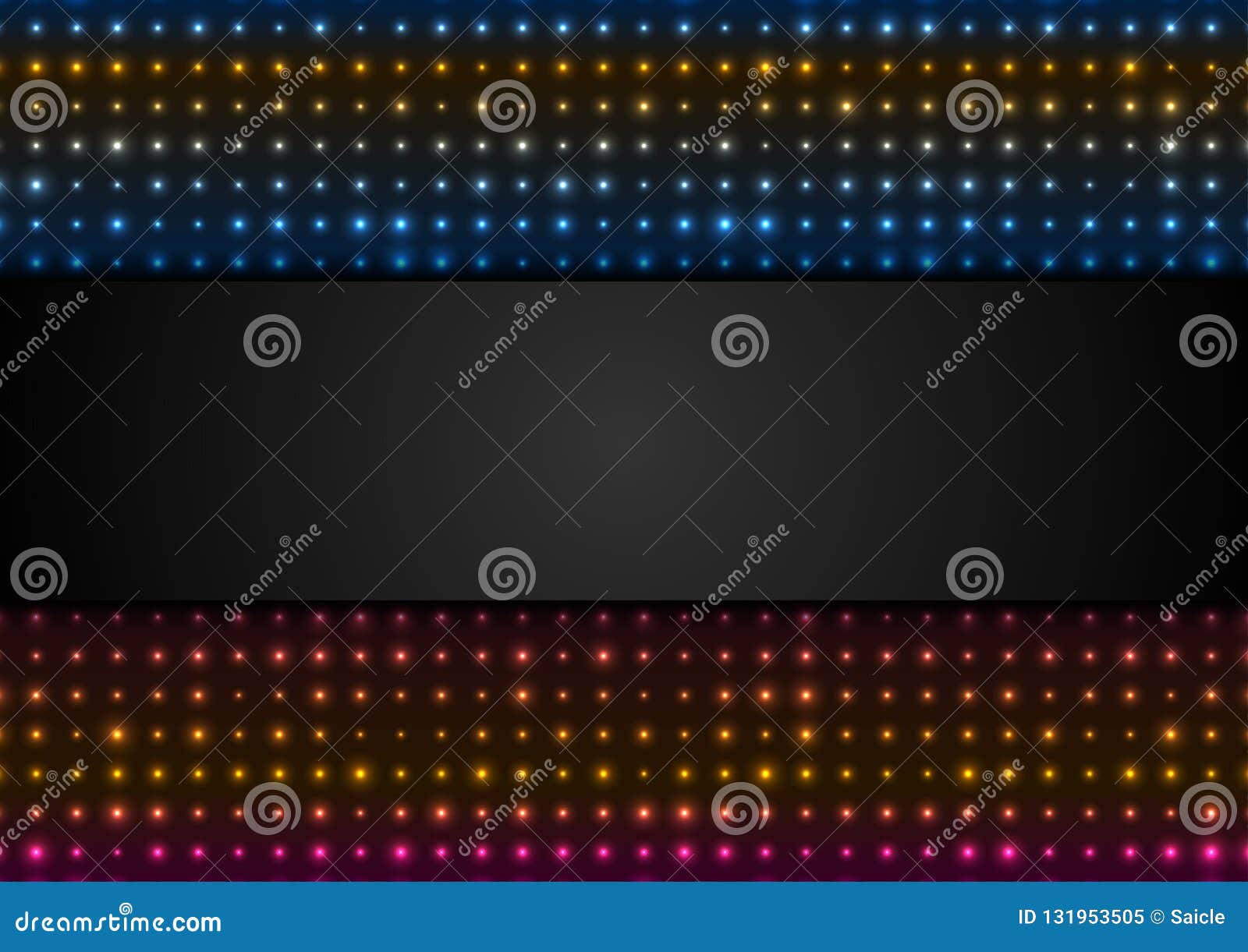 Neon Led Lights Abstract Glowing Background Stock Vector - Illustration ...