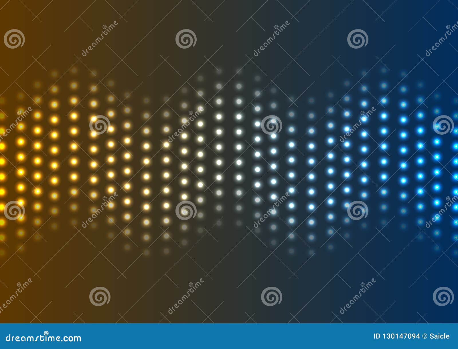 Neon Led Lights Abstract Wavy Background Stock Vector - Illustration of ...