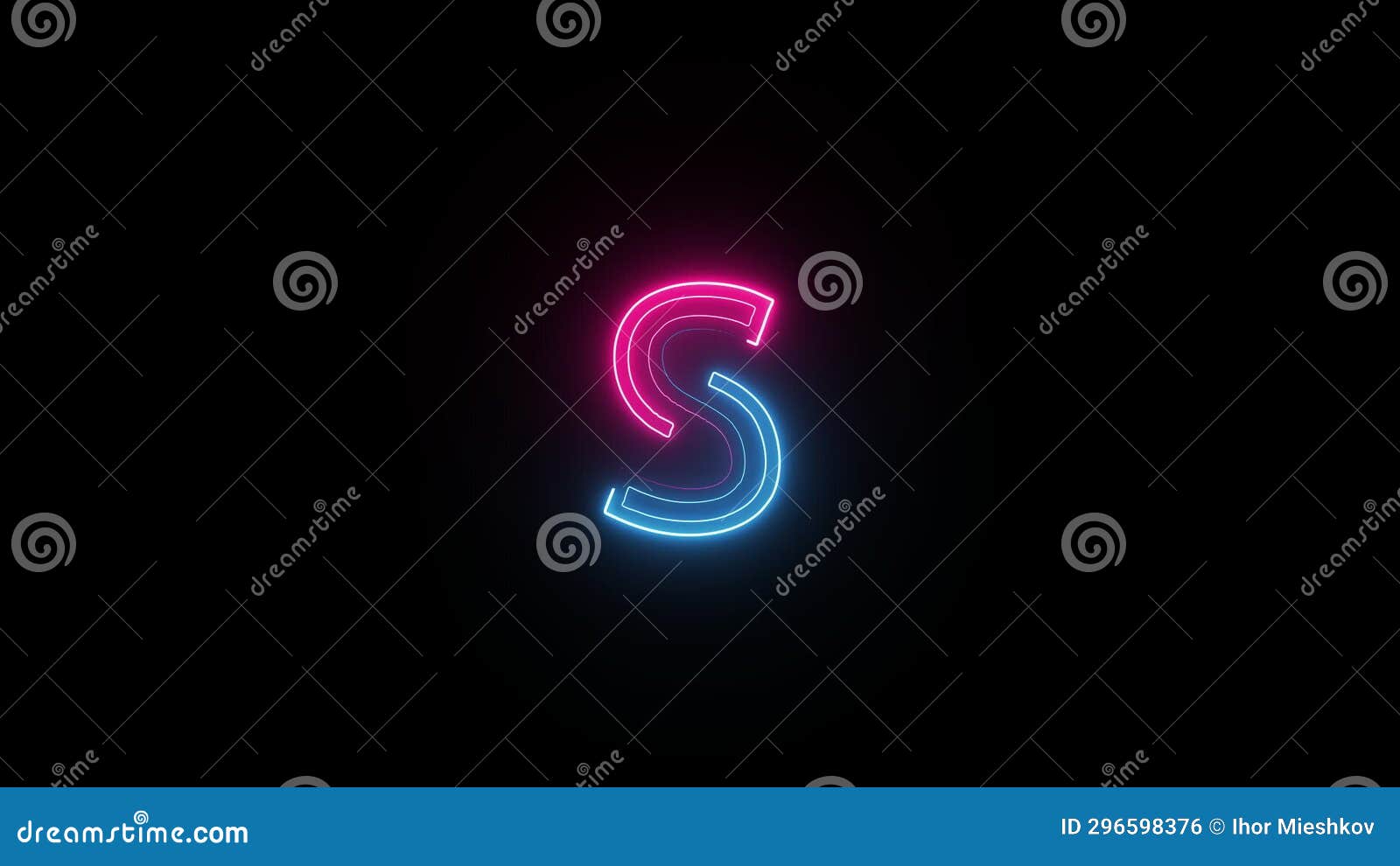 Neon Letter S with Alpha Channel, Neon Alphabet Stock Footage - Video ...