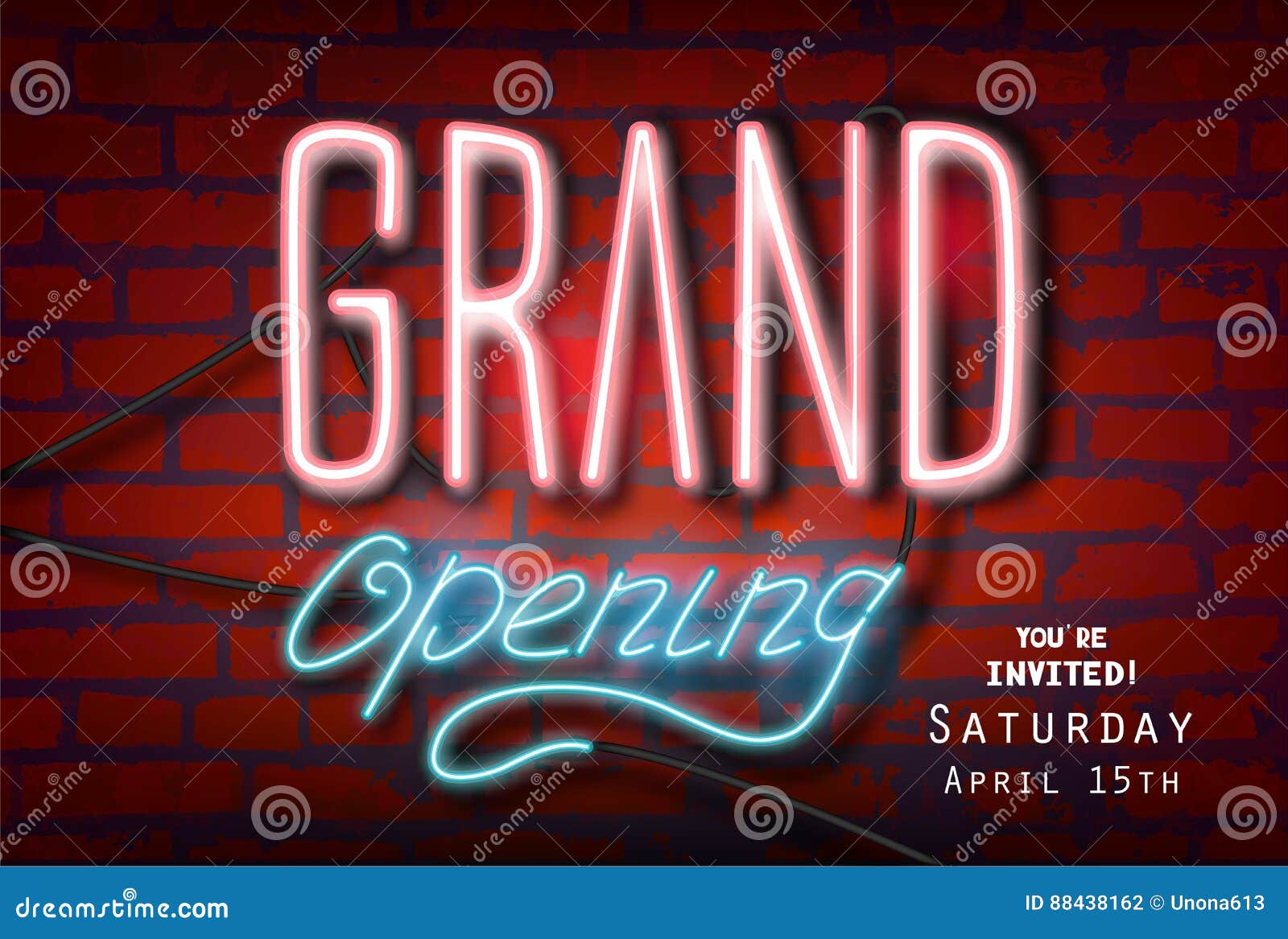 Neon Grand Opening Sign Stock Image | CartoonDealer.com #24892891