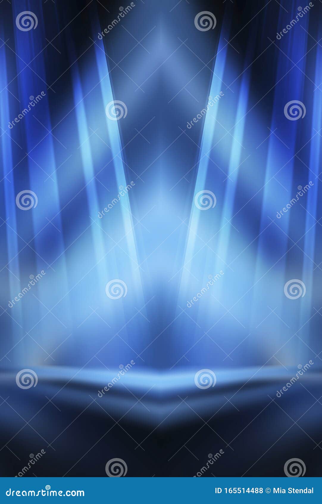 Neon Light. Background of Empty Show Scene. Empty Dark Modern Abstract ...