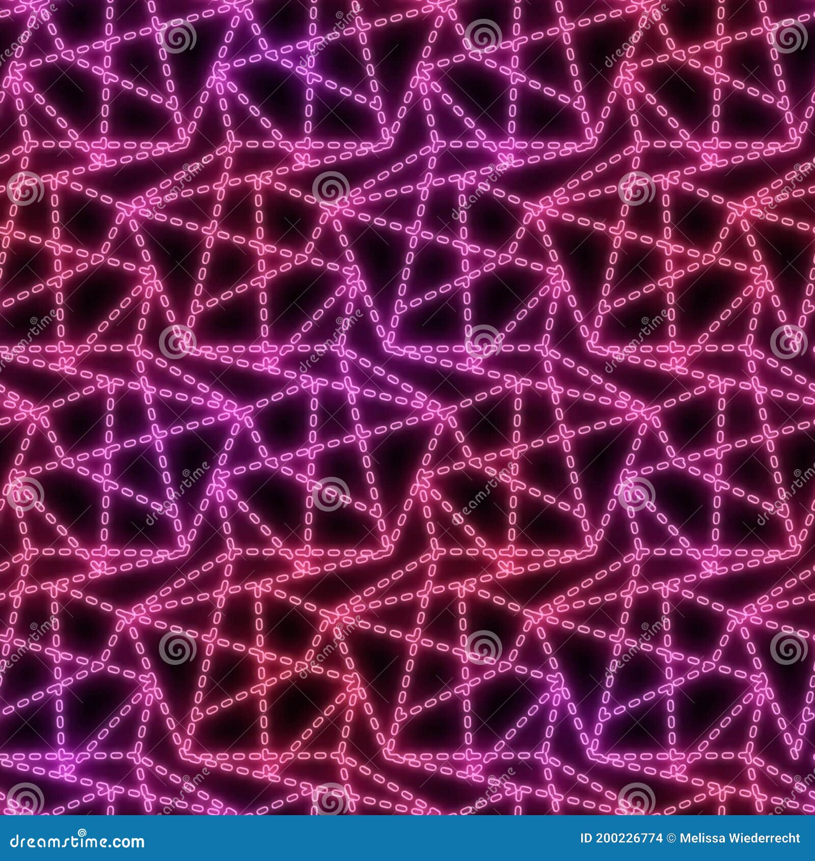 Neon Light on Black Seamless Repeat Pattern Stock Illustration ...