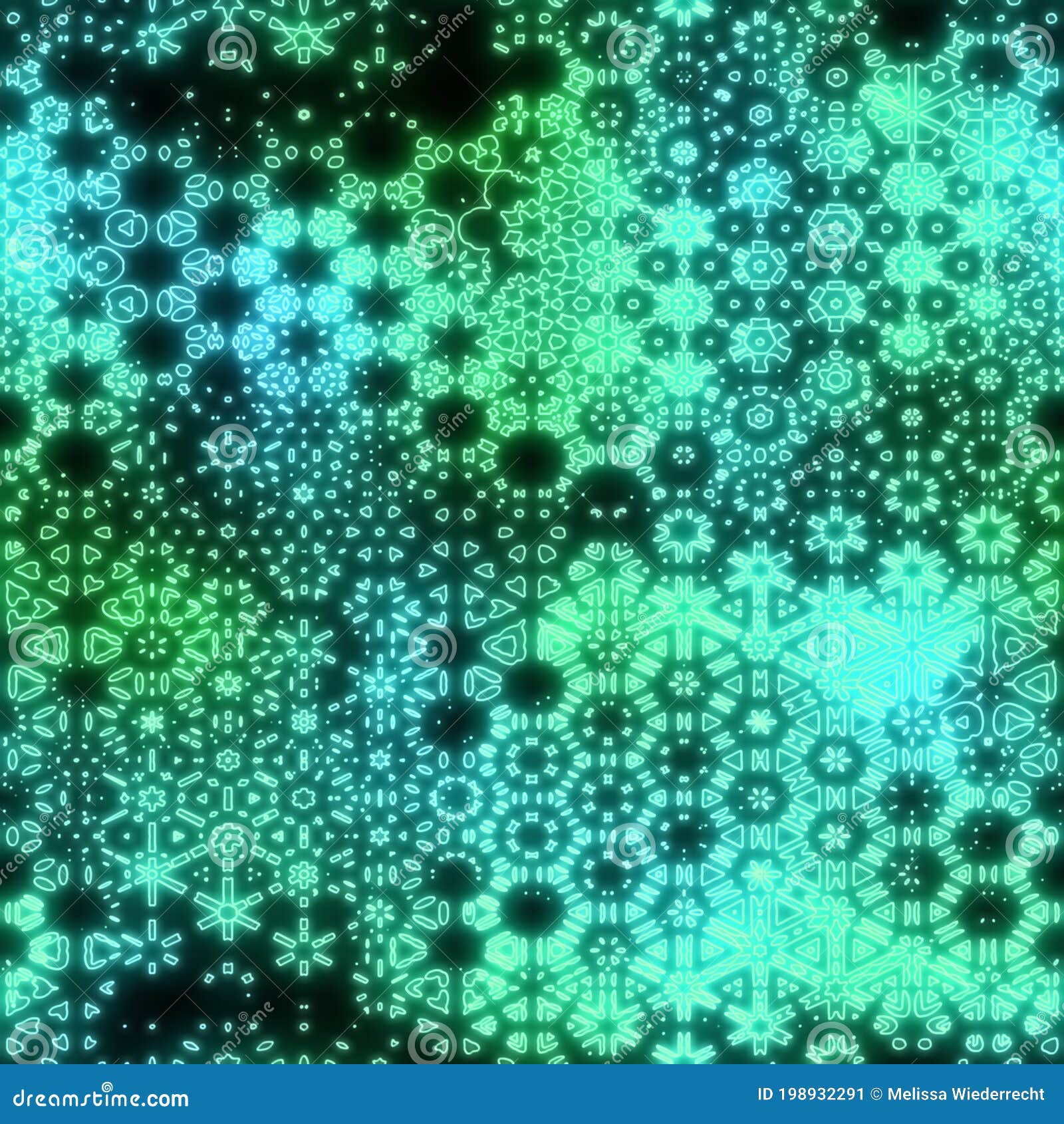 Neon Light on Black Seamless Repeat Pattern Stock Illustration ...