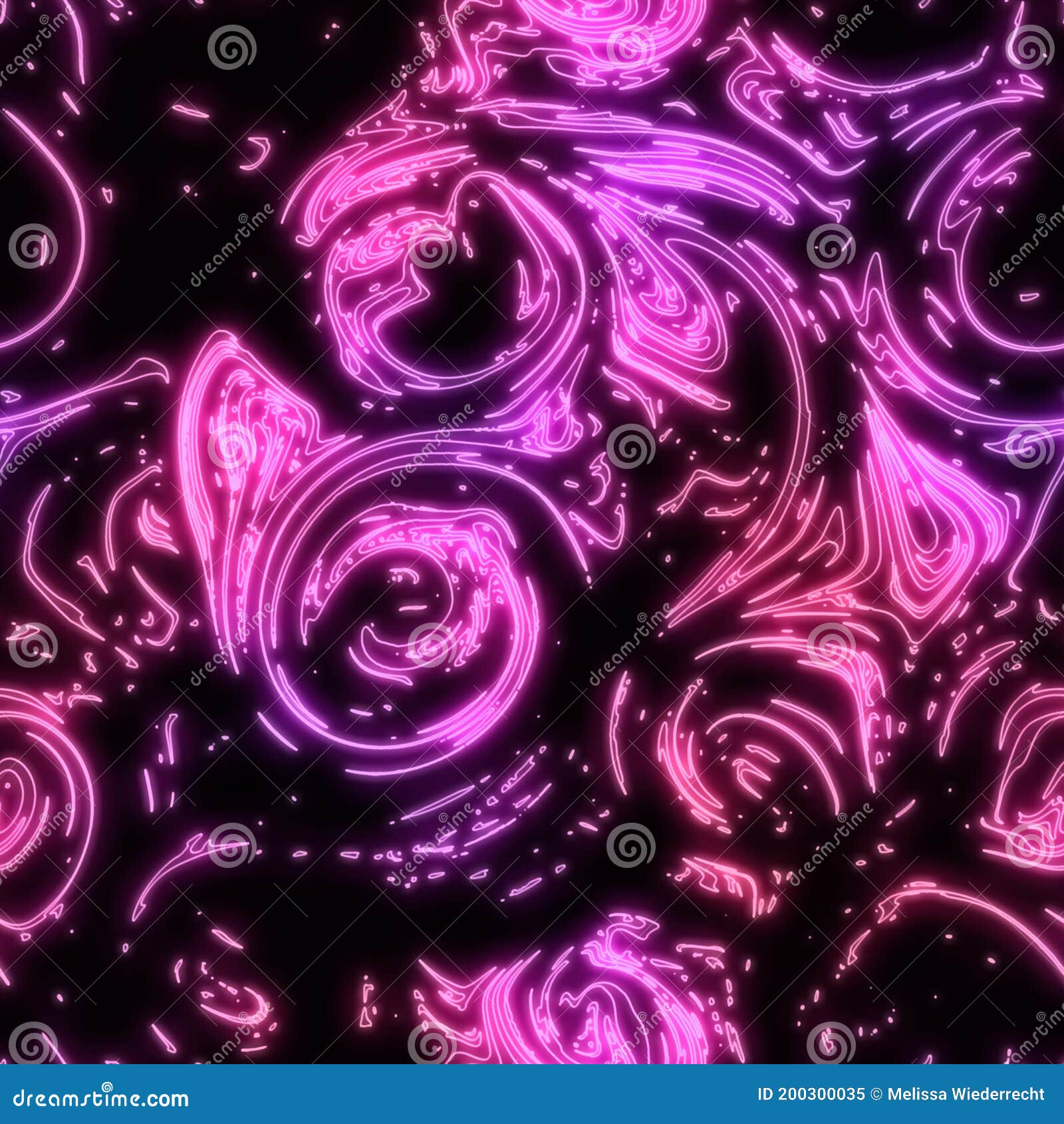 Neon Light on Black Seamless Repeat Pattern Stock Image - Image of neon ...