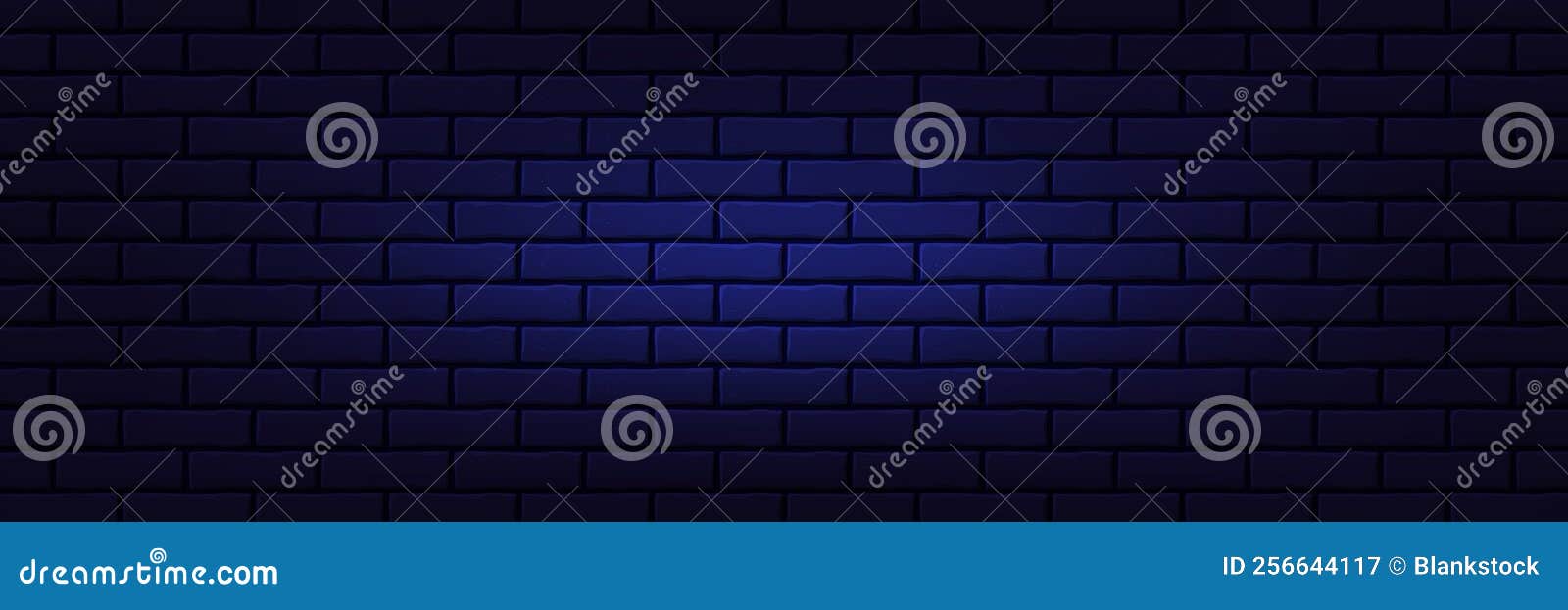 Neon Light Brick Pattern Wall Background. Stone Brickwall Texture ...