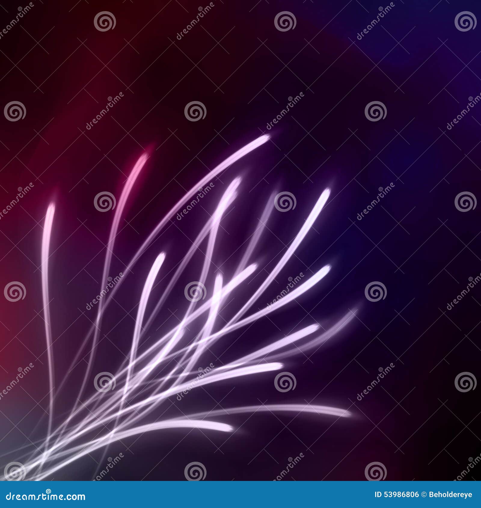 Neon light curved lines stock vector. Illustration of concept - 53986806