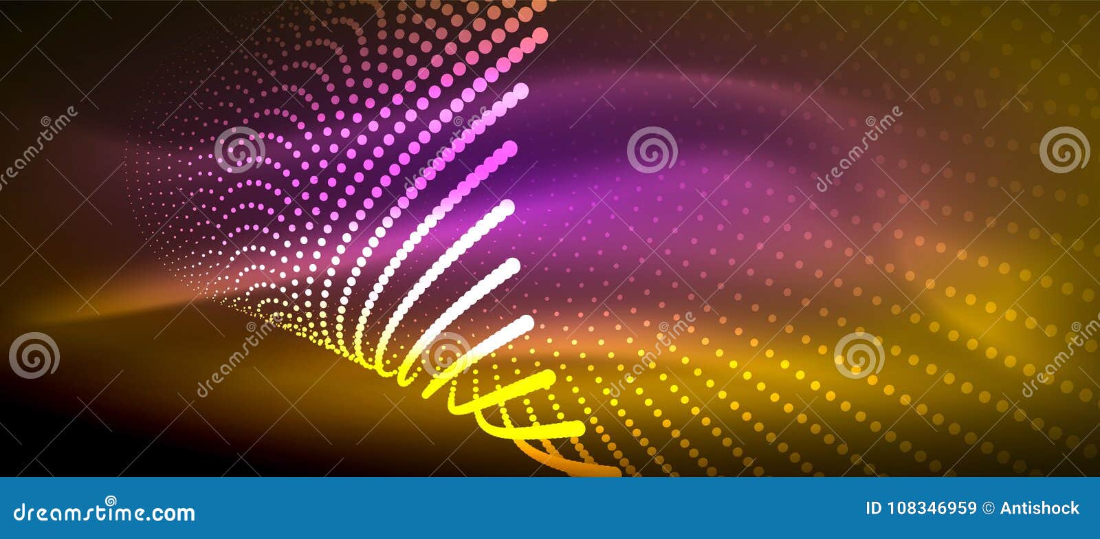 Neon Light Effects, Particles Stock Vector - Illustration of blurred ...