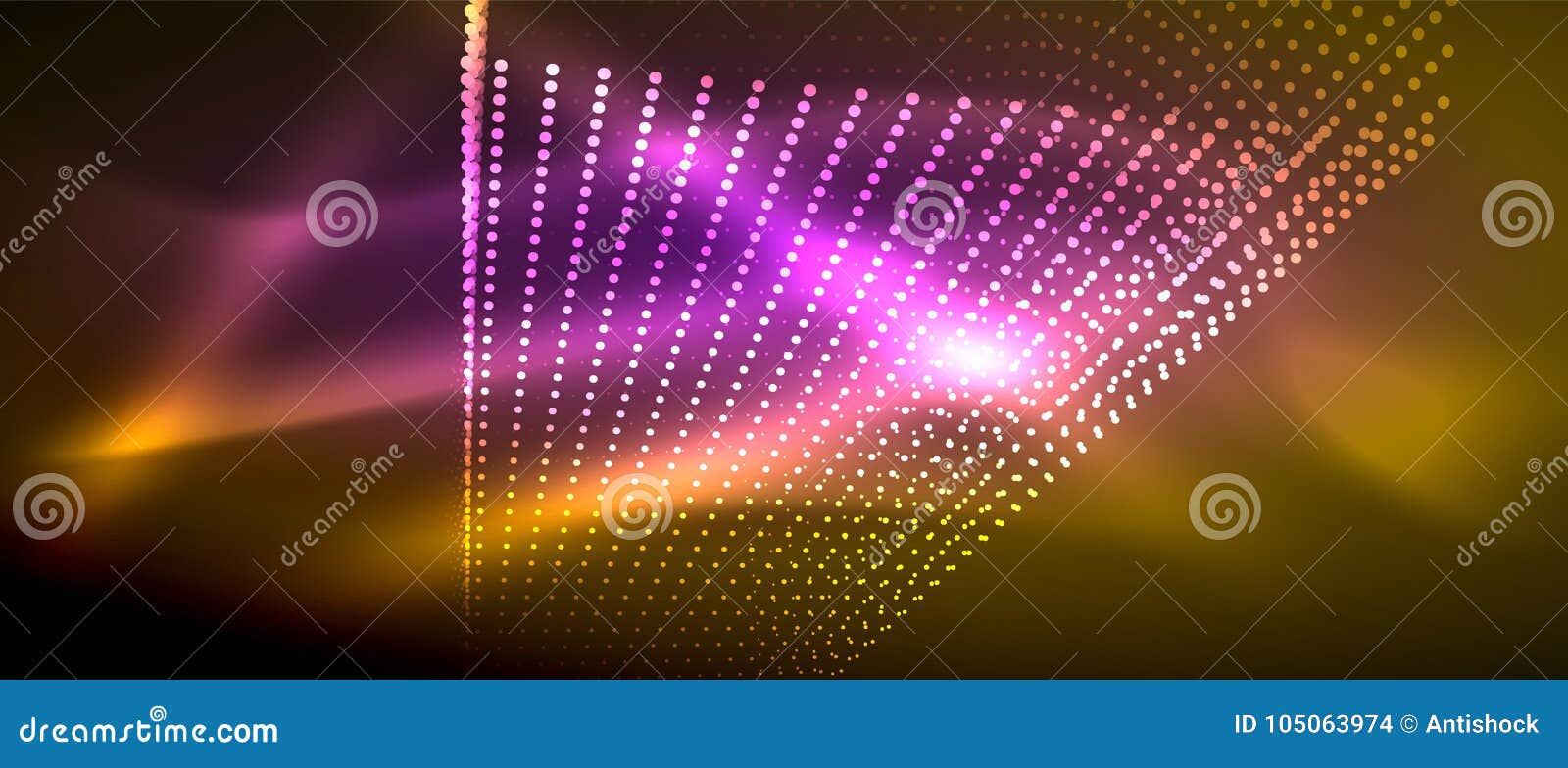 Neon Light Effects, Particles Stock Vector - Illustration of luminous ...