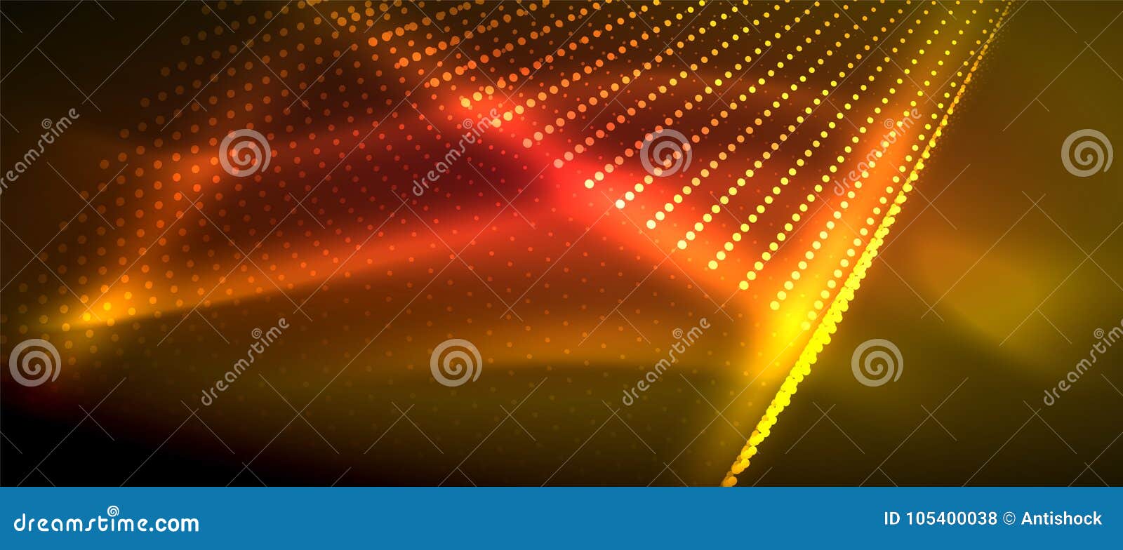 Neon Light Effects, Particles Stock Vector - Illustration of cosmic ...